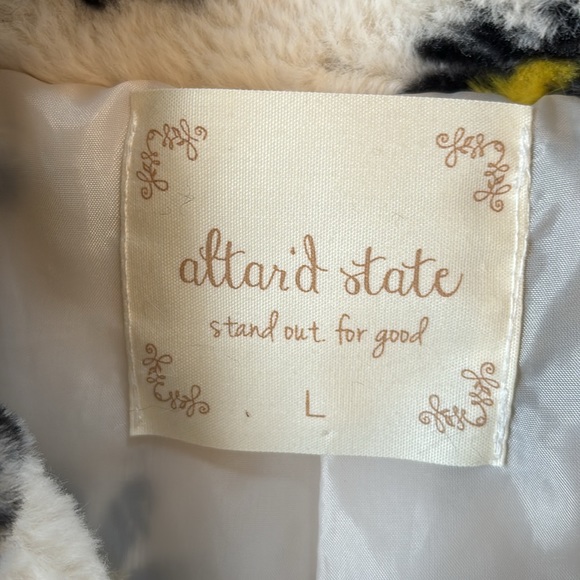 Altar'd State | Jackets & Coats | Altard State Cream And Black Daisy ...